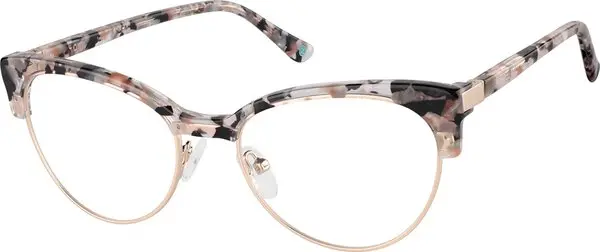 Zenni Mixed Material Cat-eye Full Rim Frame - Tortoiseshell