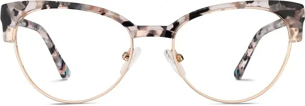 Zenni Mixed Material Cat-eye Full Rim Frame