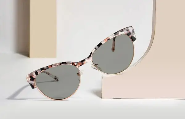 Zenni Mixed Material Cat-eye Full Rim Frame