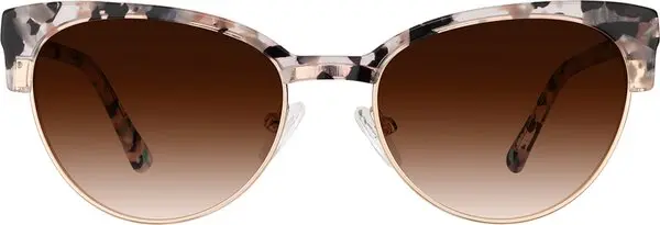 Zenni Mixed Material Cat-eye Full Rim Frame