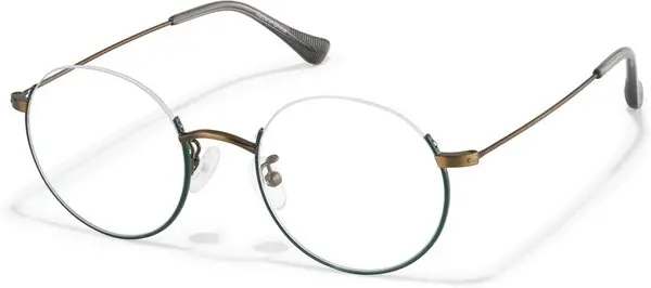Zenni Round Eyeglasses With Metal Frame - Green