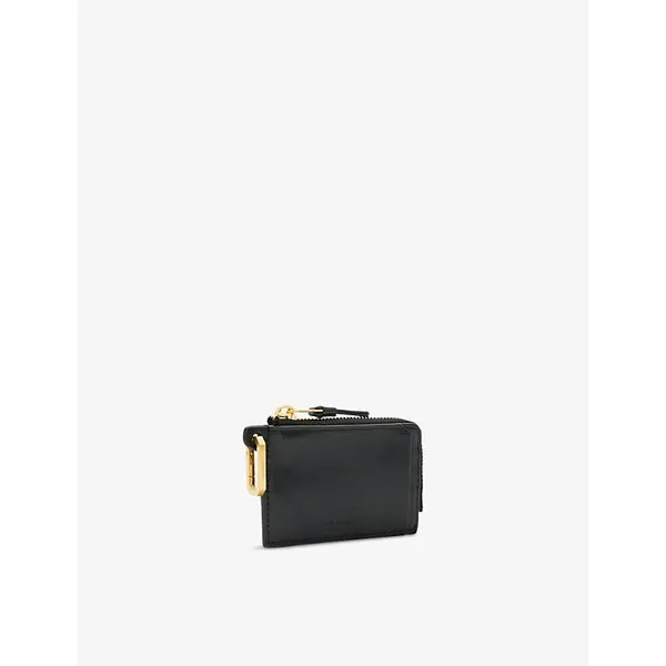 ALLSAINTS Remy Logo-debossed Square Leather Wallet - Black