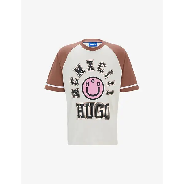 Hugo Graphic-print Short-sleeve Cotton T-shirt Xxl