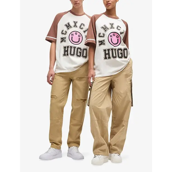 Hugo Graphic-print Short-sleeve Cotton T-shirt Xxl