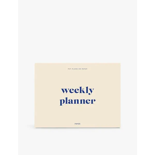 Papier Joy Weekly Paper Desk Planner 24cm X 18cm - Beige