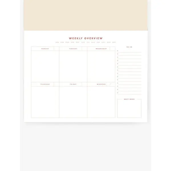 Papier Joy Weekly Paper Desk Planner 24cm X 18cm