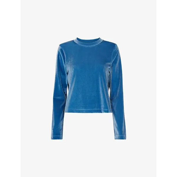 Whistles Olivia Velvet Stretch-woven Top