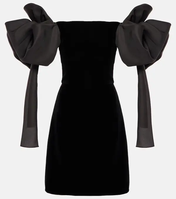 Carolina Herrera Off-shoulder Minidress - Black
