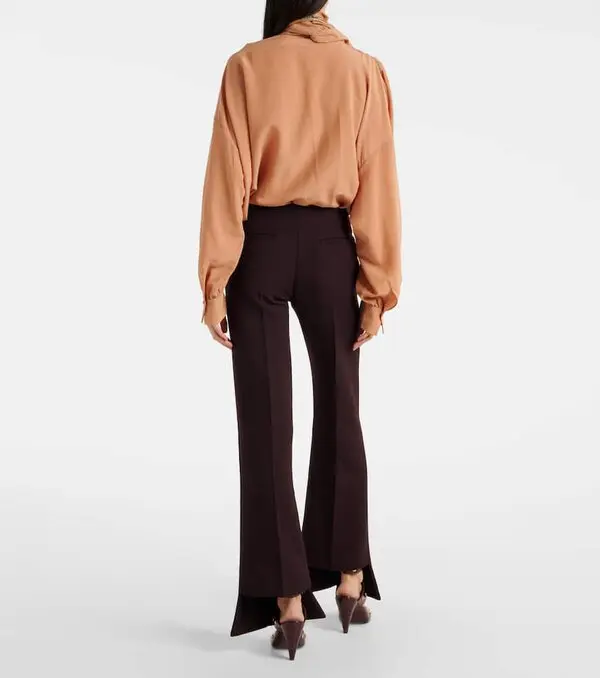 Chloé Wool Wide-leg Trousers