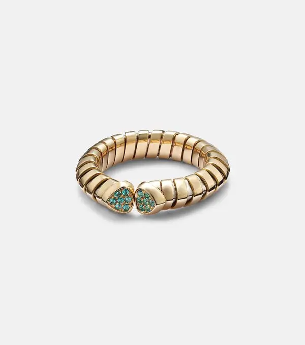Marina B Trisolina 18kt Yellow Ring With Tourmalines - Gold