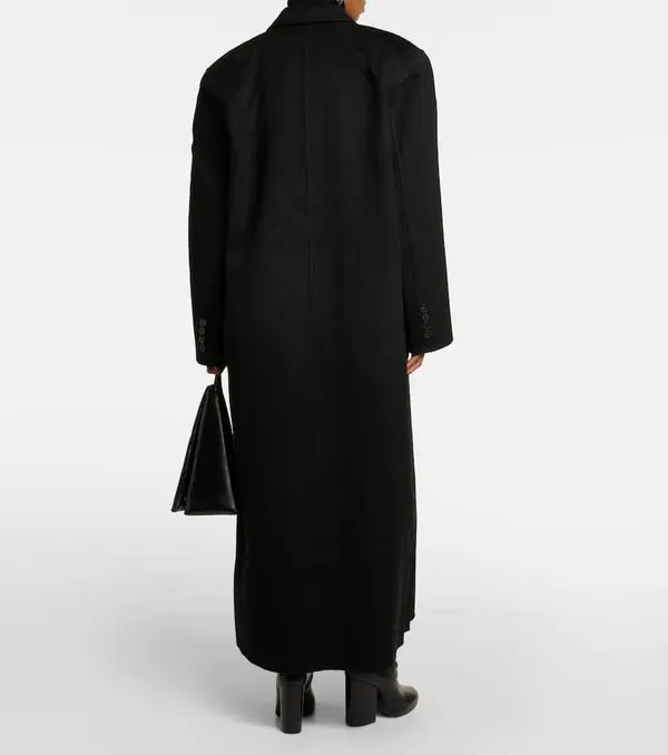 THE FRANKIE SHOP Gaia Oversized Wool-blend Coat In Ivory Glow