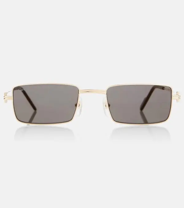 Cartier Premiere Rectangular Sunglasses - Gold
