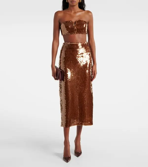 BLAZÉ MILANO Sequined Bra Top