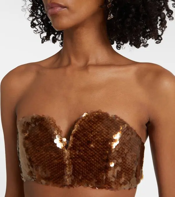 BLAZÉ MILANO Sequined Bra Top