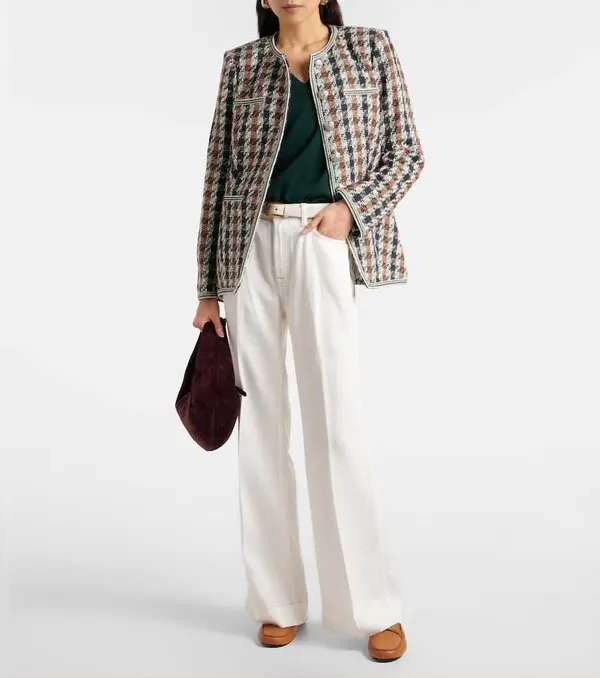 7 For All Mankind Mid-rise Wide-leg Jeans