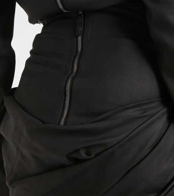 Rick Owens Draped Miniskirt