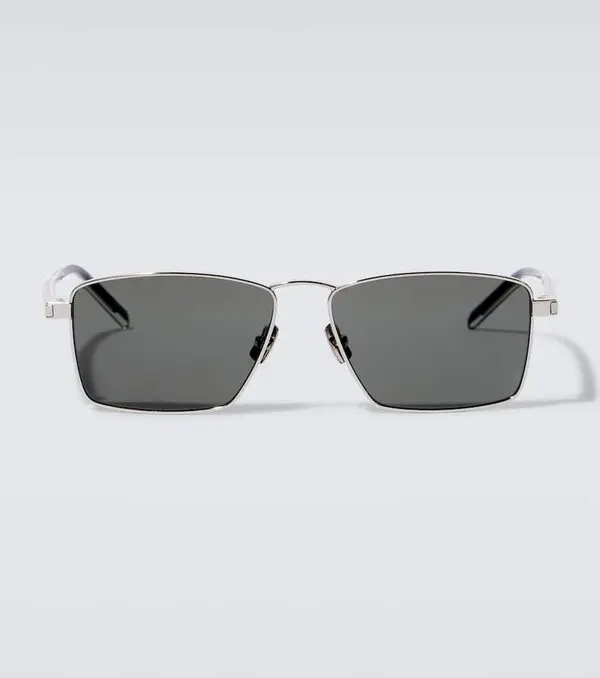 Saint Laurent Sl 700 Rectangular Sunglasses - Silver