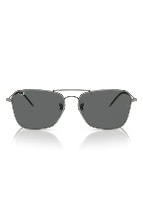 Ray-ban Caravan Reverse 61mm Square Sunglasses - Gold Flash