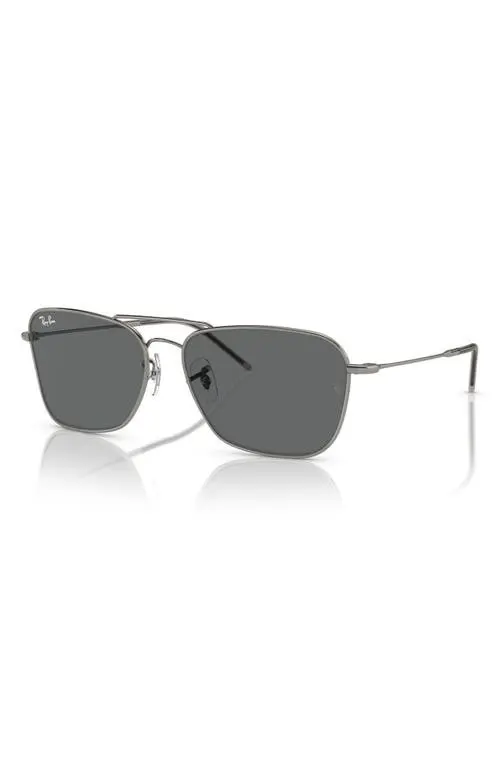 Ray-ban Caravan Reverse 61mm Square Sunglasses - Gold Flash