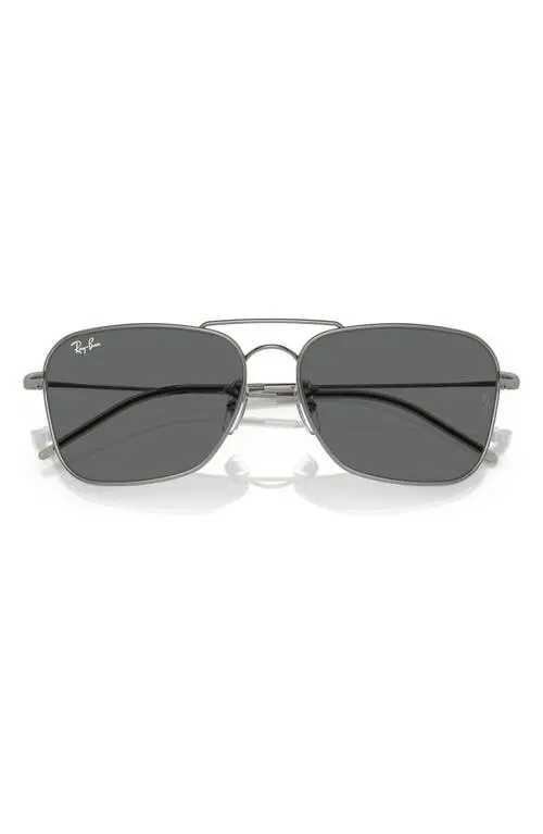 Ray-ban Caravan Reverse 61mm Square Sunglasses - Gold Flash