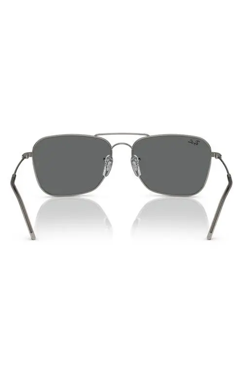 Ray-ban Caravan Reverse 61mm Square Sunglasses - Gold Flash