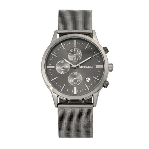 BREED Espinosa Chronograph Bracelet Watch - Gunmetal/black