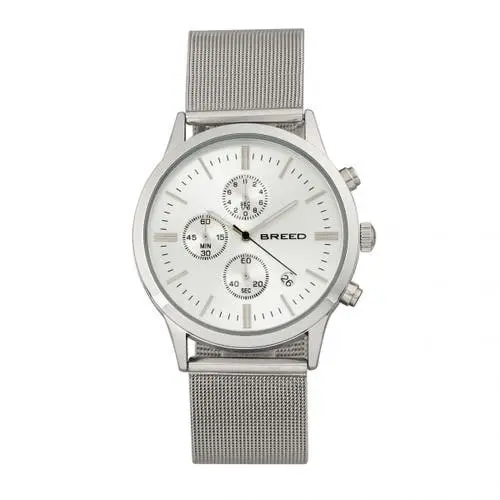 BREED Espinosa Chronograph Bracelet Watch - Silver