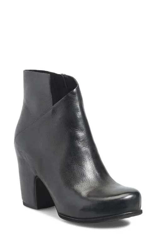 Kork-Ease® Seeley Platform Bootie - Black Leather