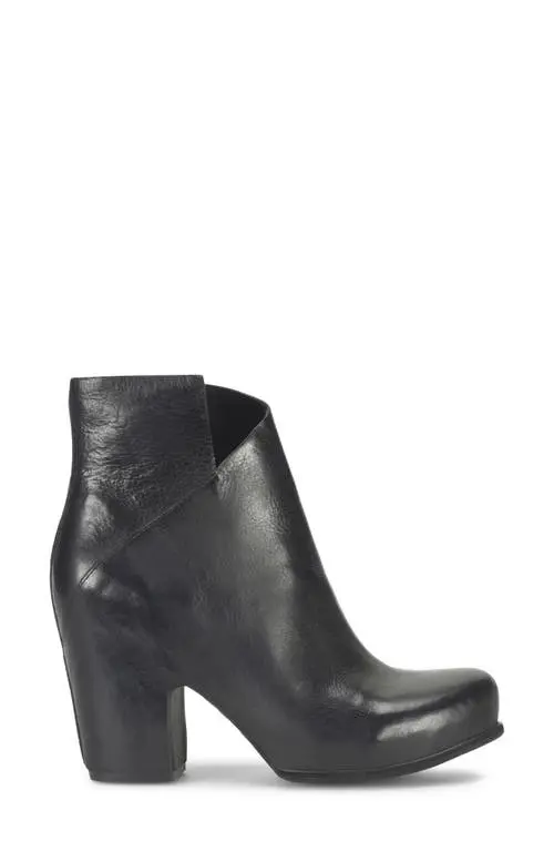 Kork-Ease® Seeley Platform Bootie - Black Leather