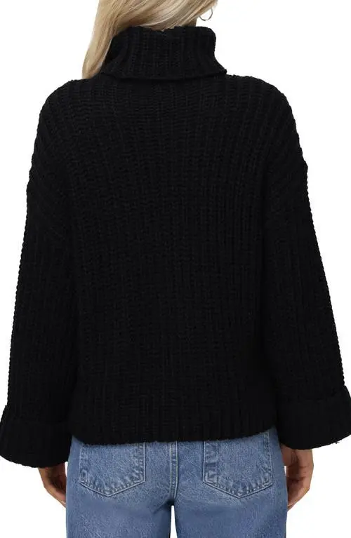 525 America 525 Vida Bell Sleeve Turtleneck Sweater - Black
