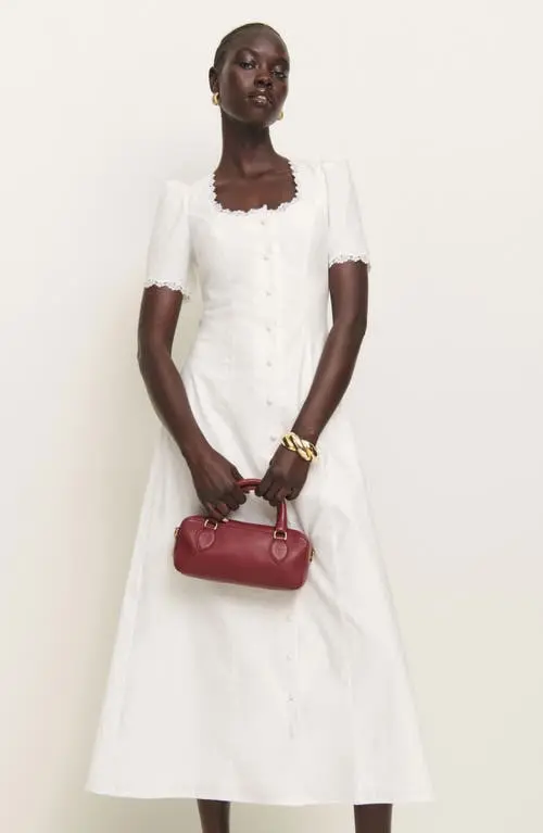 REFORMATION Alida Organic Cotton Midi Dress