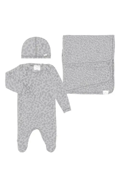 PAIGELAUREN Hacci Footie Set - Taupe