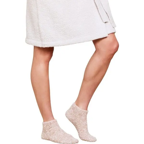 Barefoot Dreams Cozychic® Tennis Socks - He Willow/ White