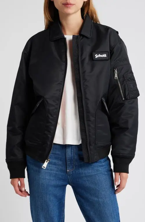 SCHOTT Satin Flight Jacket