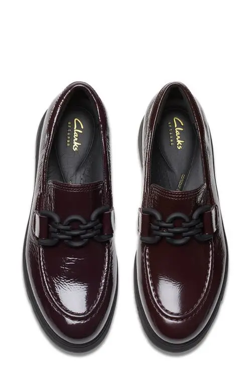 Clarks Loriini Izzy Platform Loafer - Plum Patent
