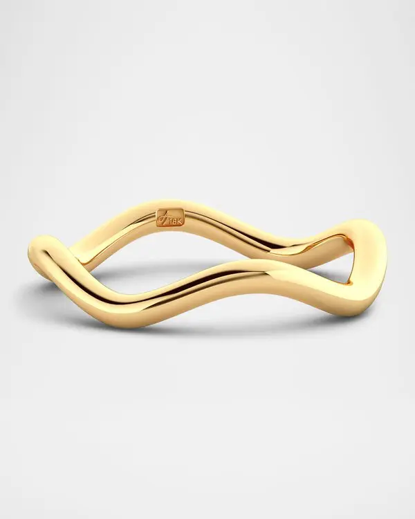 JAMIE TURNER Curve Stacking Ring - Yellow Gold