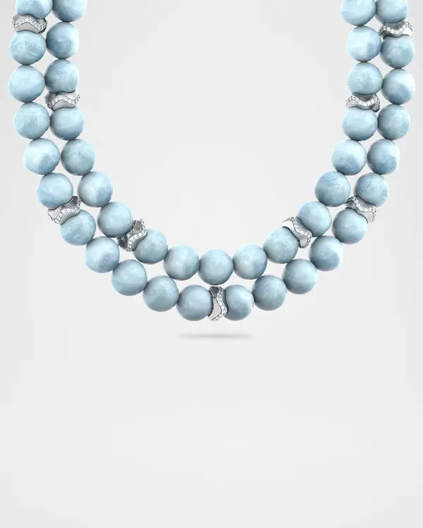 JAMIE TURNER Cenote And Diamond Necklace - Aquamarine