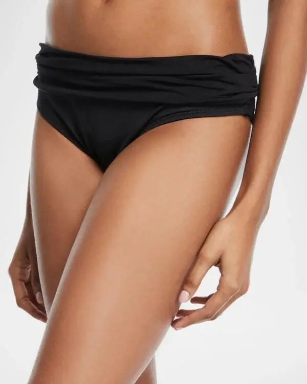 La Blanca Deluxe Island Goddess Hipster Bikini Bottoms - Black