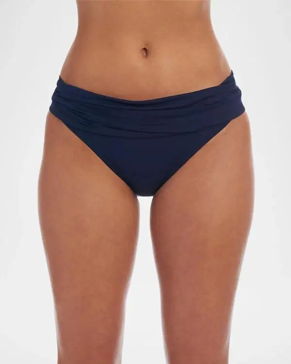 La Blanca Deluxe Island Goddess Hipster Bikini Bottoms - Indigo