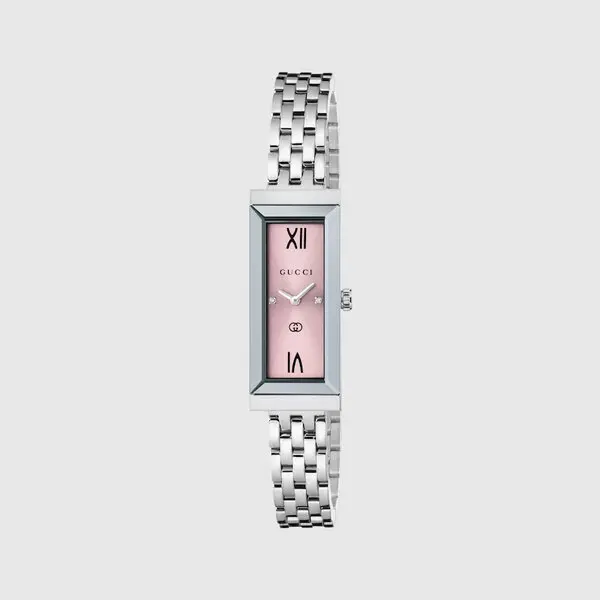 Gucci G-frame Stainless Steel Watch - Pink