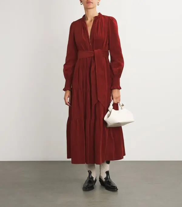 Me+Em Corduroy Midi Dress In Brown - 30% Off | Editorialist