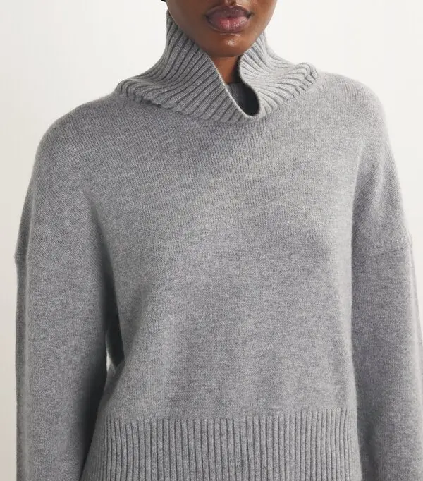 Maje Cashmere-blend Rollneck Sweater - Black
