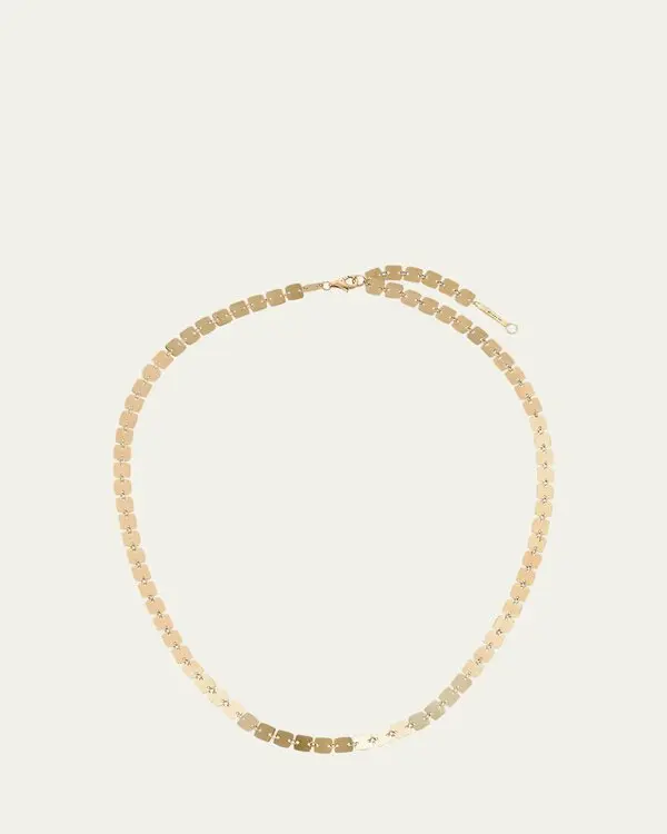 Lana Jewelry 14k Yellow Laser Square Chain Necklace - Gold