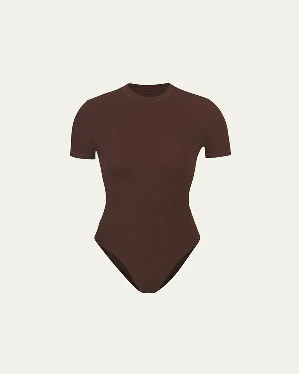 SKIMS Fits Everybody T-shirt Bodysuit - Onyx
