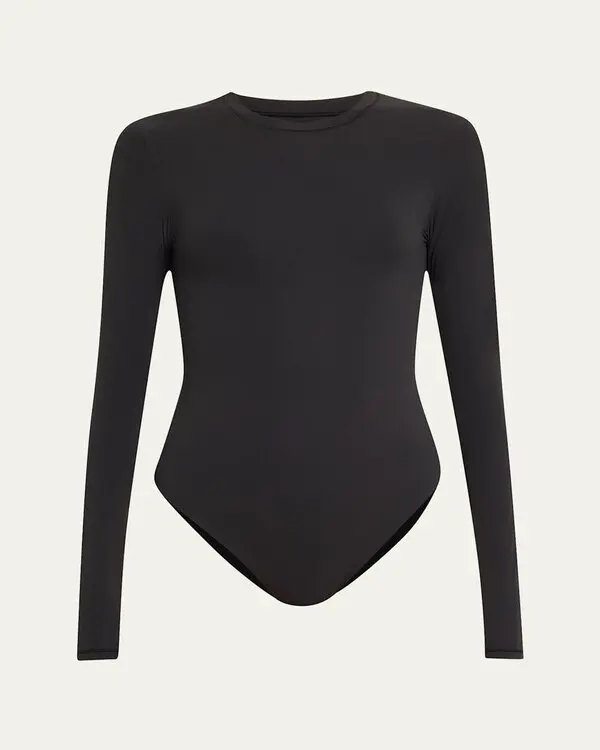 SKIMS Fits Everybody Crewneck Thong Bodysuit - Onyx