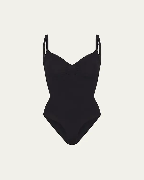 SKIMS Seamless Sculpt Brief Bodysuit - Onyx