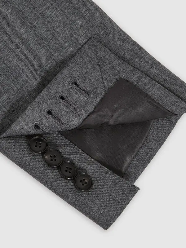 REISS Aspire Slim-fit Single Breasted Wool Suit Jacket - Grey