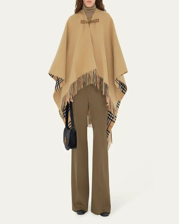Burberry St. Marsh Wool Cape