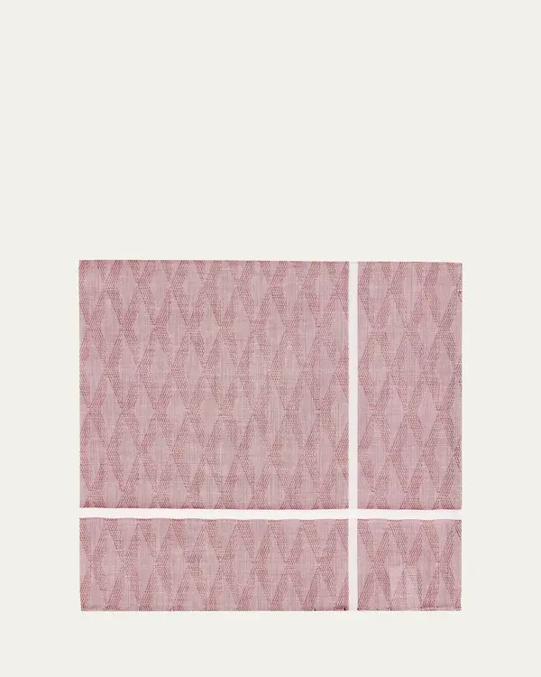 Simonnot Godard Nocturn Egyptian Cotton Pocket Square - Burgundy