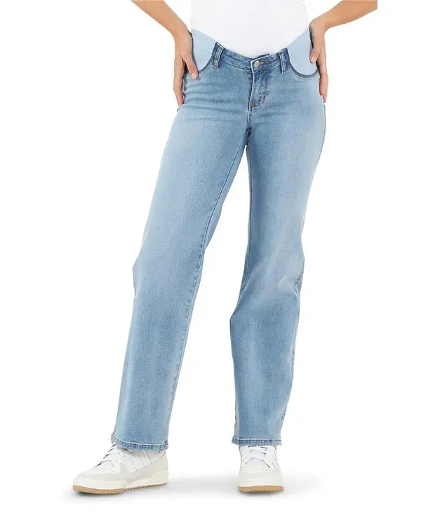 RIPE MATERNITY Kyle Wide Leg Jean - Light Blue